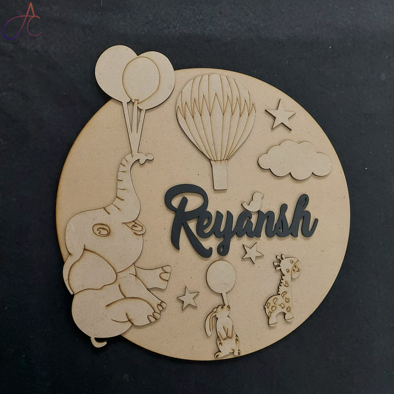 Kids Nameplate- Animal Theme