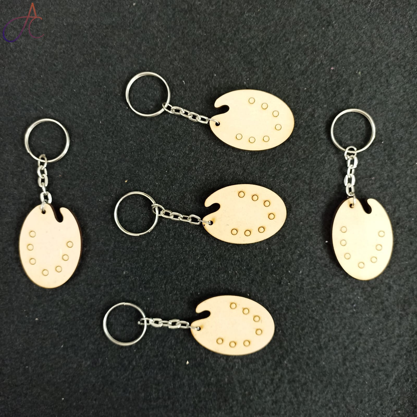 MDF Keychain Base Color Palettes Set of 5