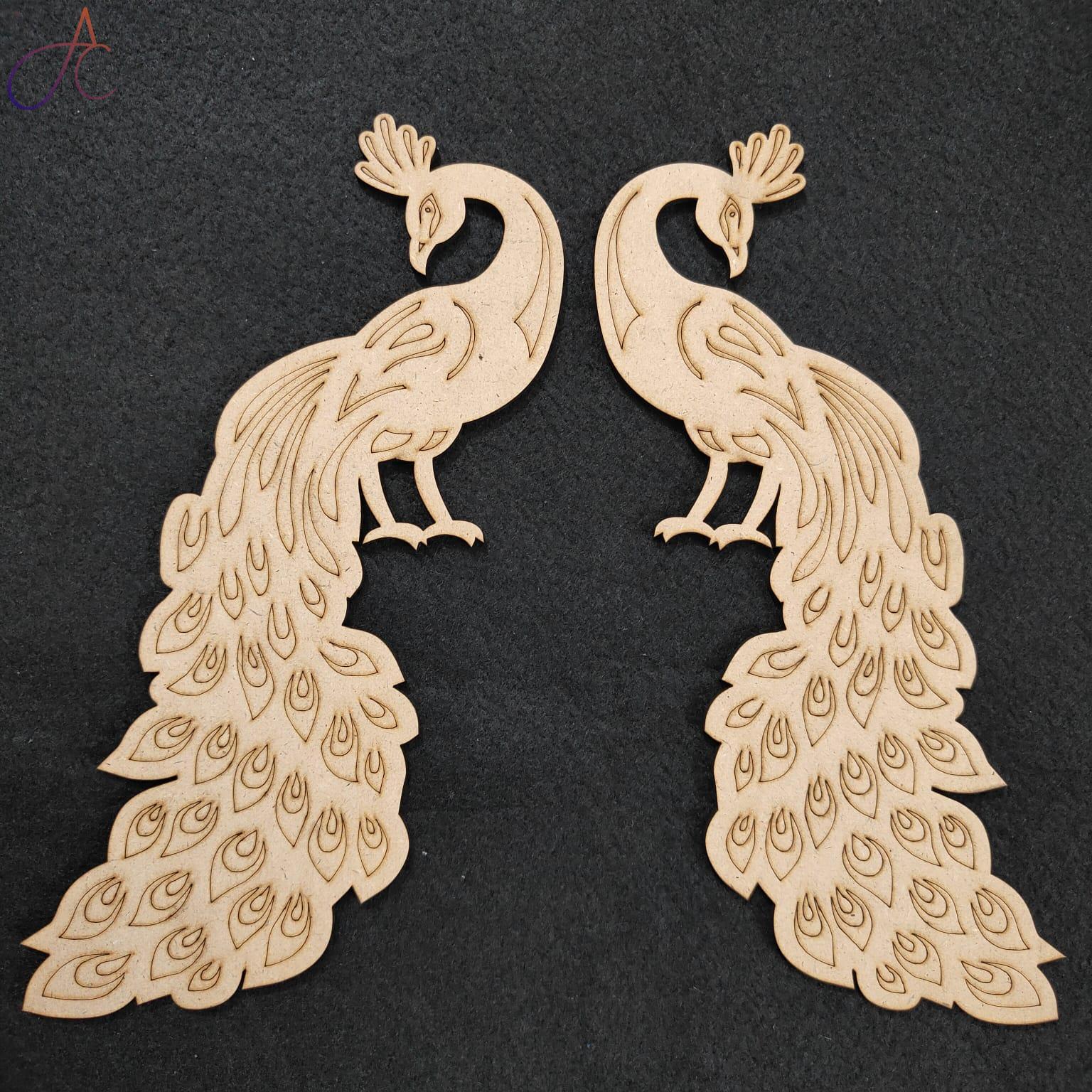 Pre Marked Peacock Cut Out